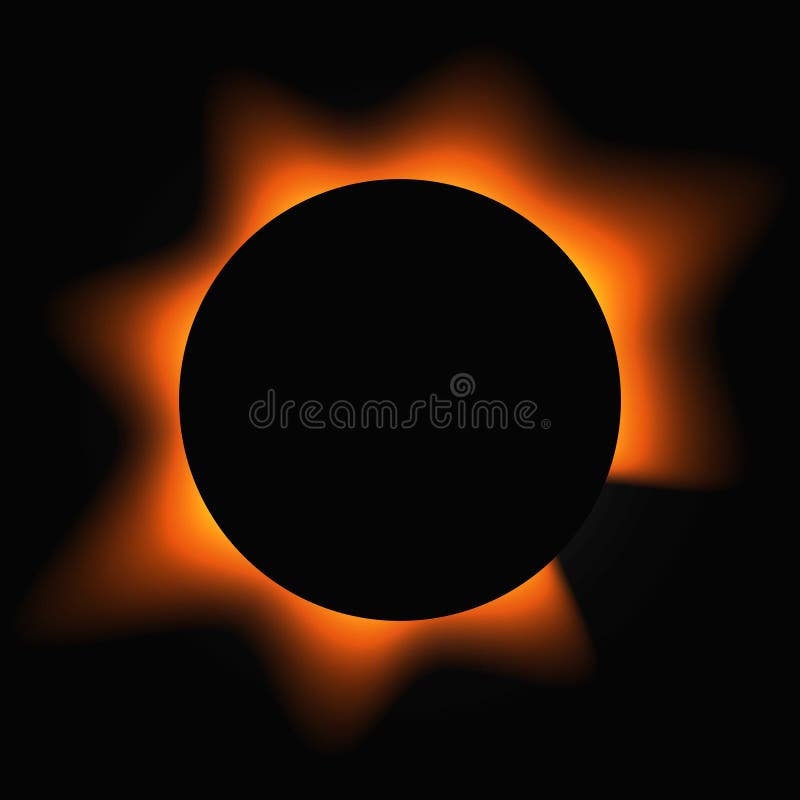 Circle Illuminate Light Frame with Color Gradient Stock Vector ...