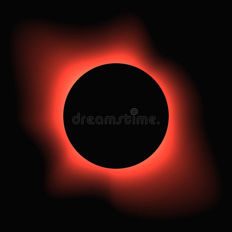 Circle Illuminate Light Frame with Color Gradient Stock Vector ...