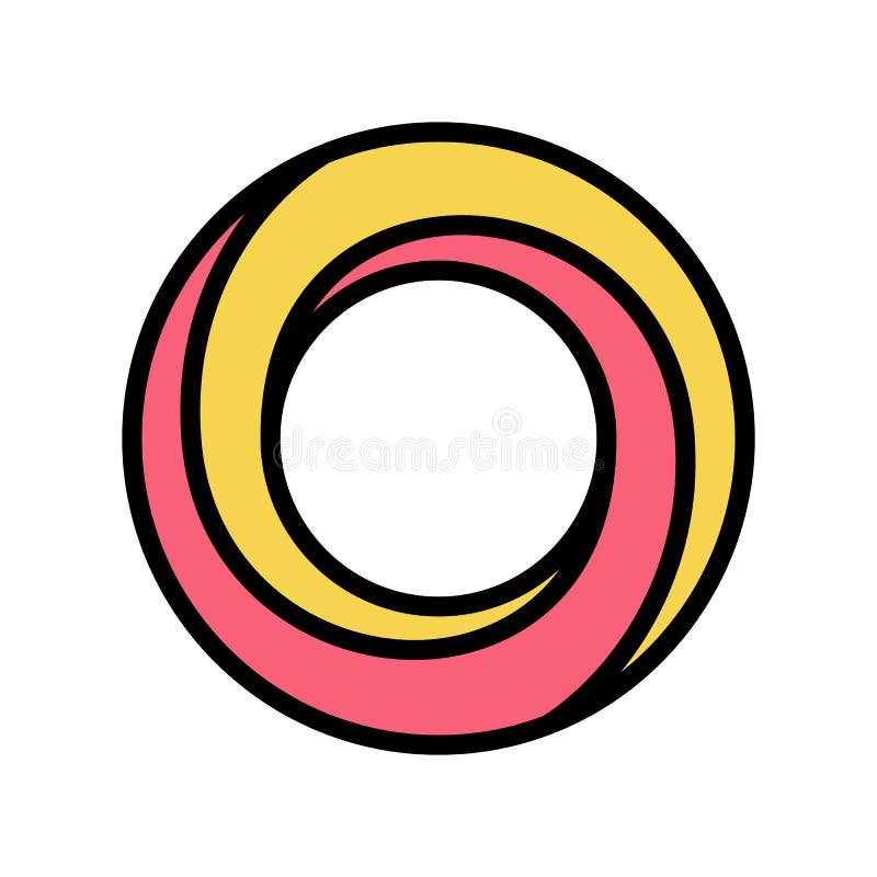 Circle Impossible Geometric Shape Color Icon Vector Illustration Stock ... Circle Impossible Geometric Shape Color Icon Vector Illustration Stock ...