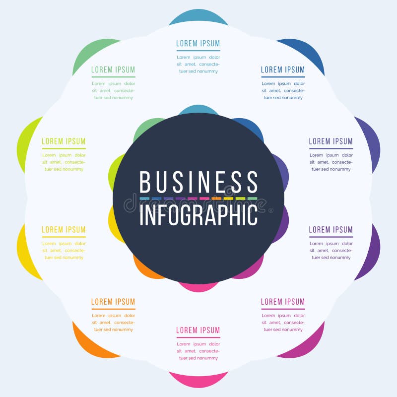 Circle Infographic Business Design 10 Options Stock Vector ...