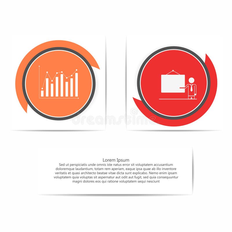 Circle Infographic. Template with Presentation and Diagram Icons Stock ...