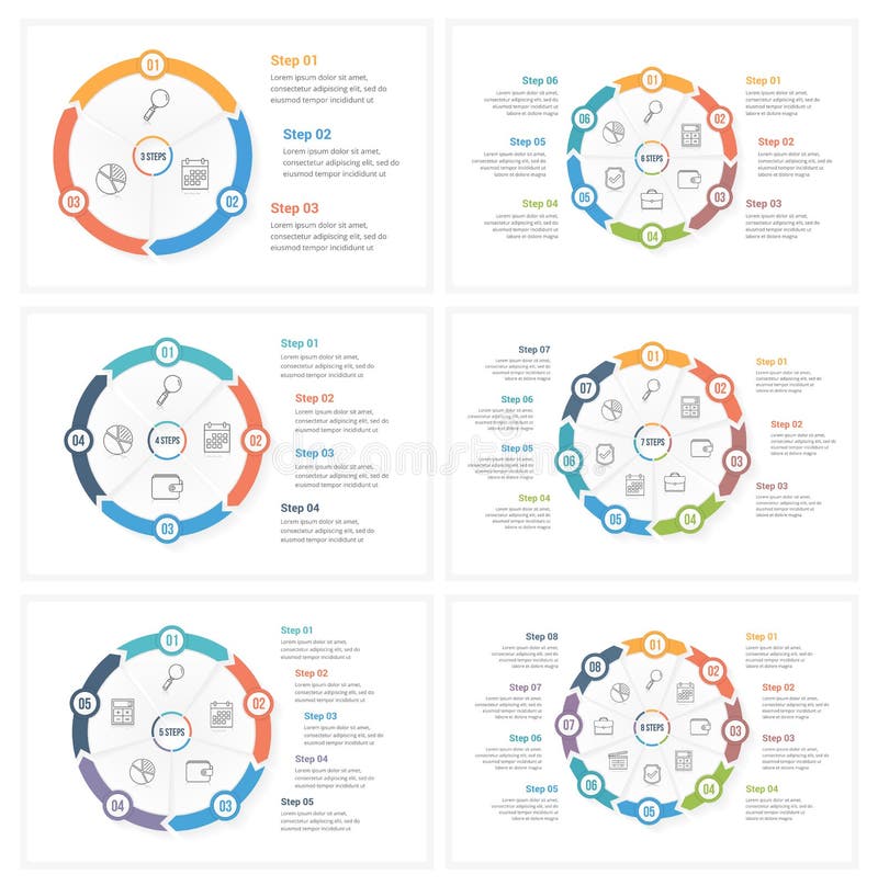 Circle Infographics Seven Elements Stock Illustrations – 335 Circle ...