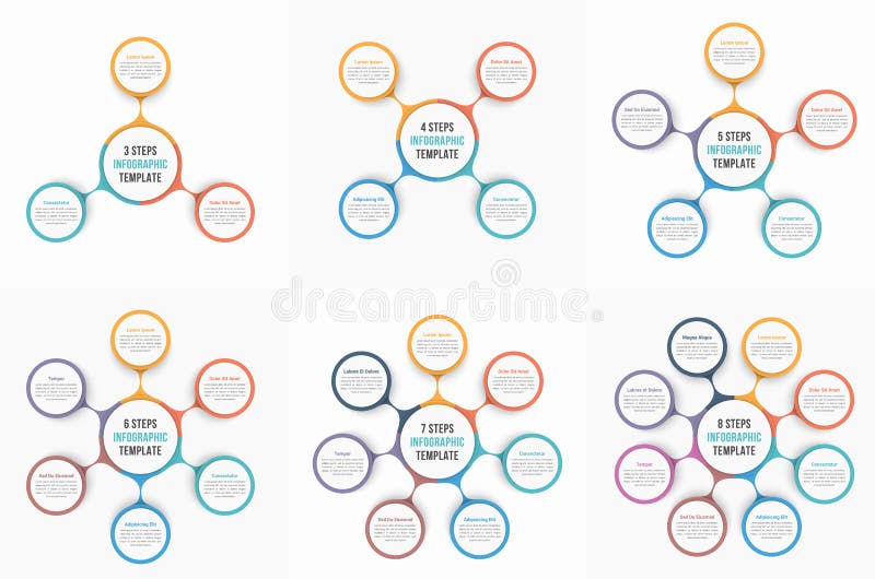 Circle Infographic Templates Stock Vector - Illustration of interface ...