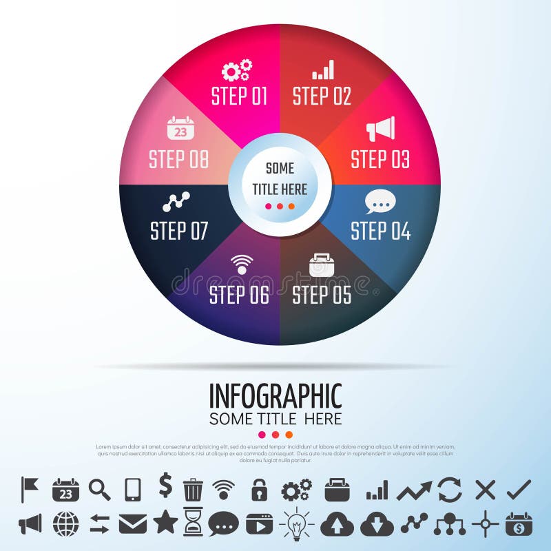Circle Infographics Design Template Stock Vector - Illustration of data ...