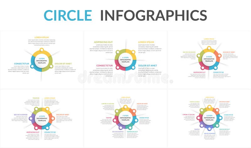 Circle Infographics stock vector. Illustration of eight - 202605332