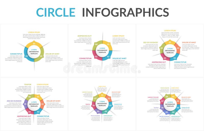 Circle Infographics stock vector. Illustration of flowchart - 184901735