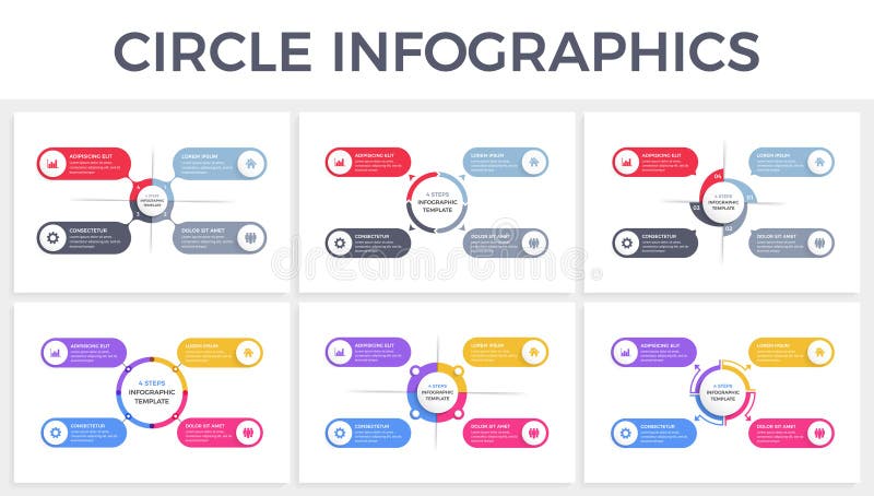 Circle Infographics stock vector. Illustration of process - 281897023