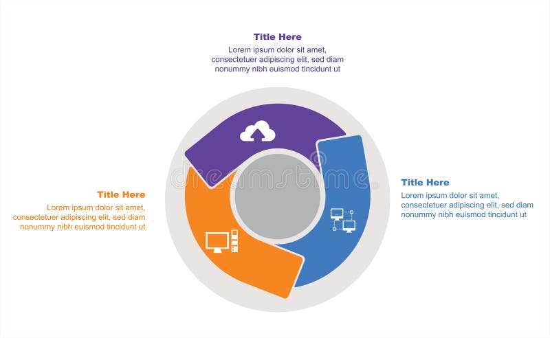 3 Circle Infographics. Template for Diagram, Graph, Presentation and ...