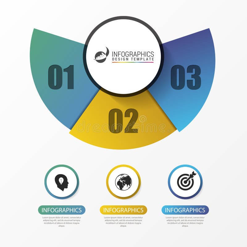 Circle Infographics. Template for Diagram. Vector Illustration Stock ...