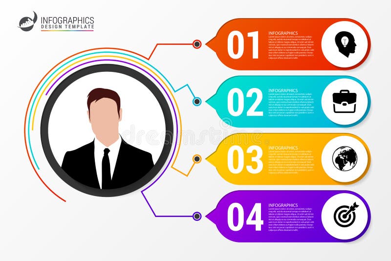 Circle Infographics. Template for Diagram. Vector Illustration Stock ...