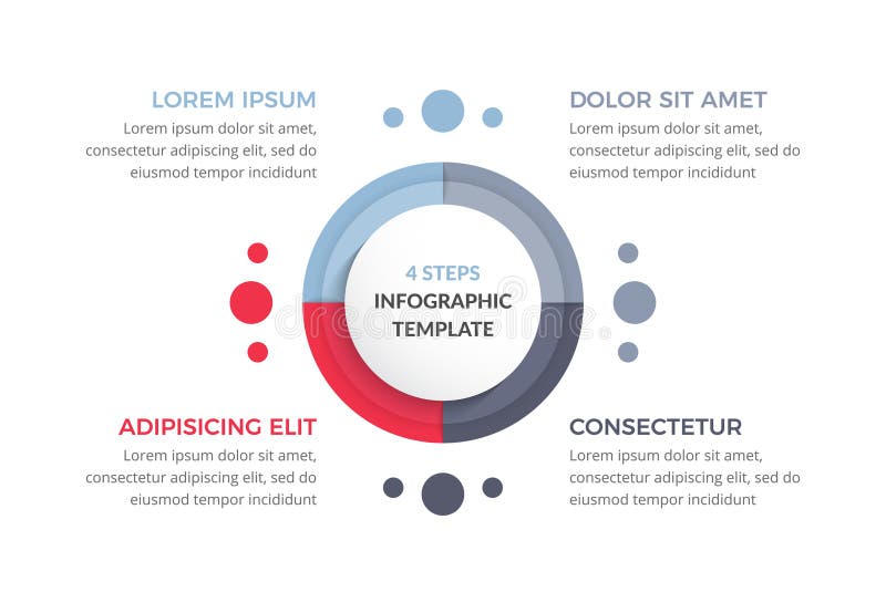 Circle Infographics - Three Elements Stock Vector - Illustration of ...