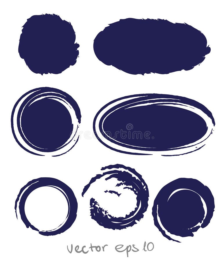 Circle paint drop set stock vector. Illustration of graphic - 44836945