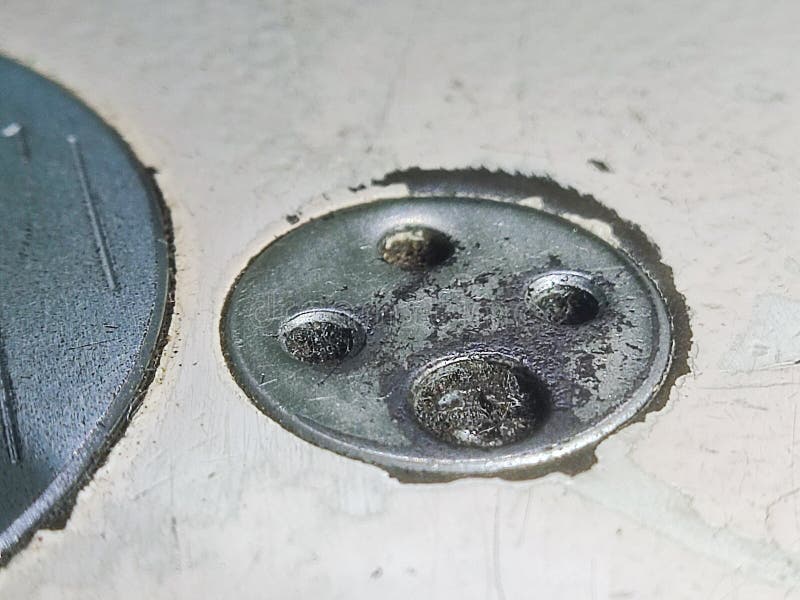 Circle Iron with Four Holes Stock Photo - Image of four, circle: 339131476