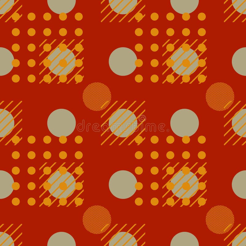 Circle Irregular Drop Seamless Pattern Stock Vector - Illustration of ...