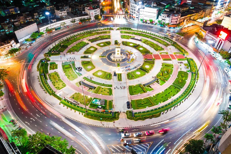 Traffic Roundabout Circle Road Aerial View Editorial Photography ...