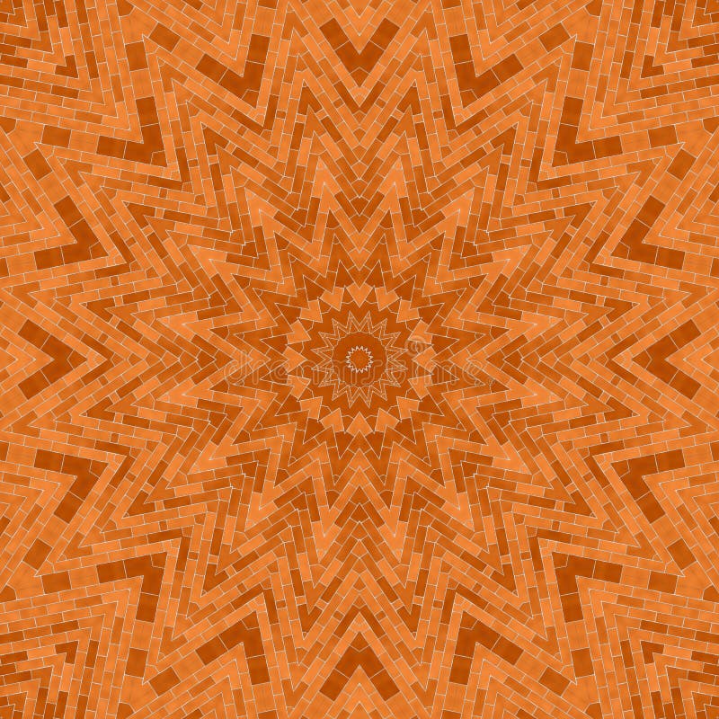 Circle Kaleidoscopic Synthetic Art Background, Complex Geometry Stock ...