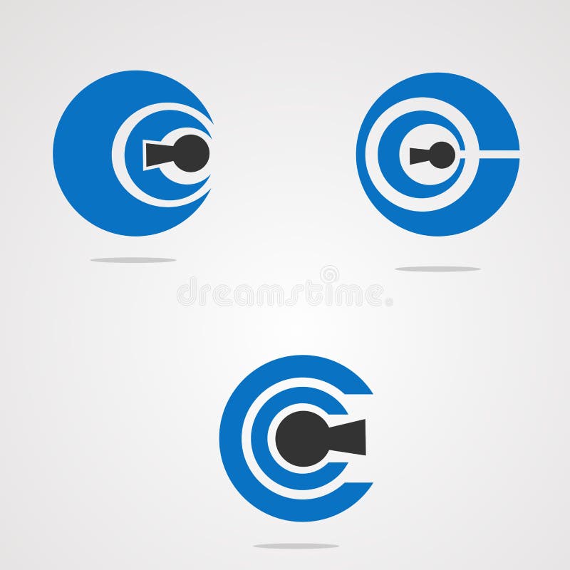 Circle Key Set with Secure Concept Logo Vector Concept ,element, Icon ...