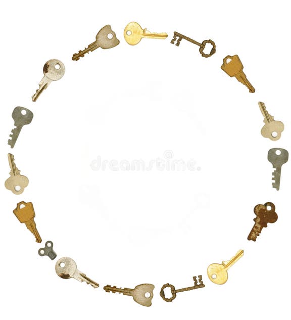 Circle of Keys stock illustration. Illustration of open - 18547569