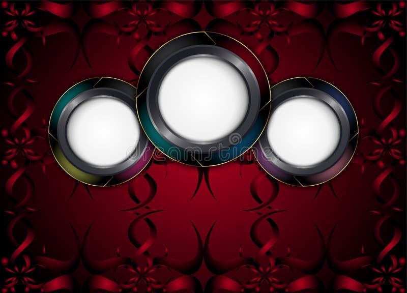 Circle Label and Abstract Background. Blank for Message. Stock Vector ...