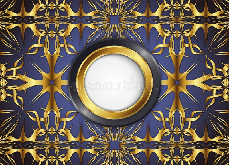 Circle Label and Abstract Background. Stock Vector - Illustration of ...