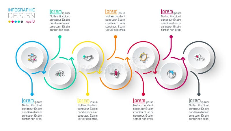 Circle label infographic stock vector. Illustration of layout - 135408151