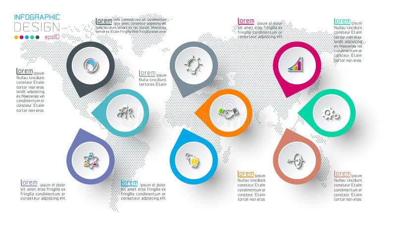 Circle label infographic stock vector. Illustration of graphic - 135408086