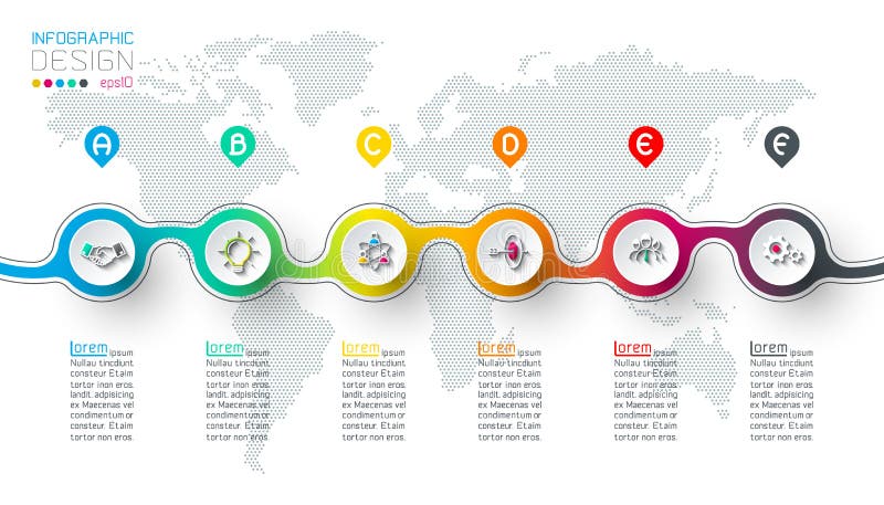 Circle label infographic stock vector. Illustration of business - 135408173