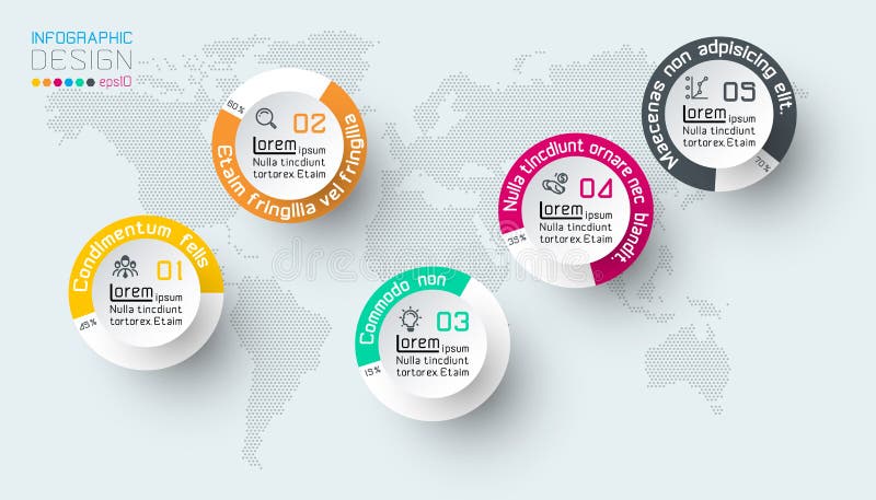 Circle label infographic stock vector. Illustration of graphic - 135408086