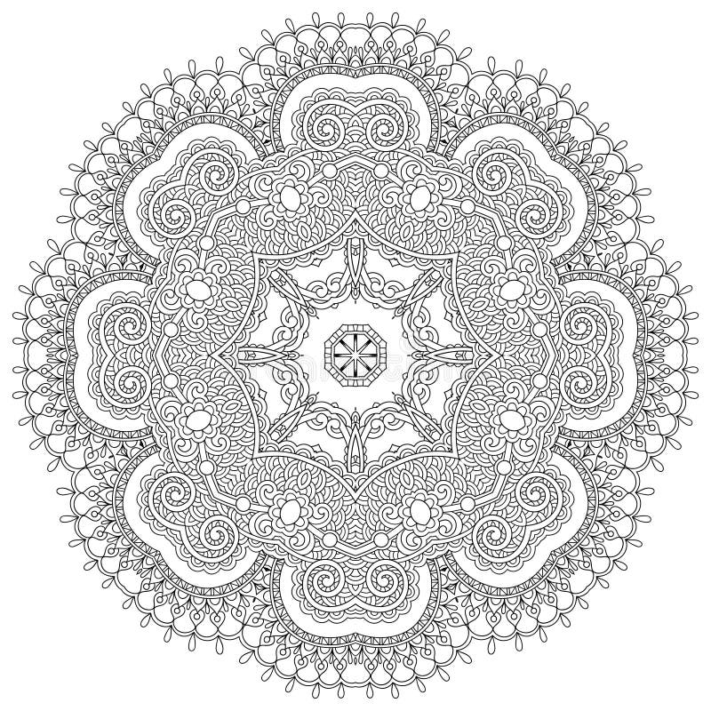 Circle Lace Ornament, Round Ornamental Geometric Stock Vector ...