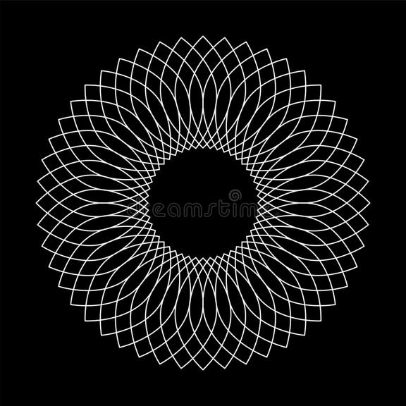 Circle Lacy Pattern. Lattice Grid Texture. Abstract Design Element ...