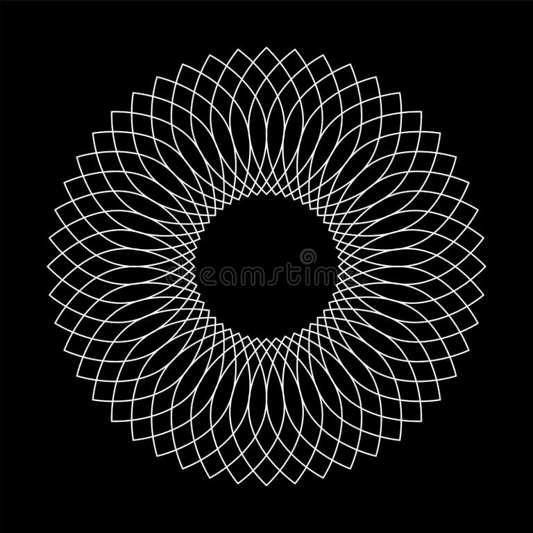 Circle Lacy Pattern. Lattice Grid Texture. Abstract Design Element ...