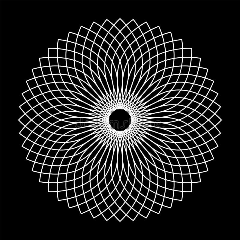 Circle Lacy Pattern. Lattice Texture. Geometric Design Element Stock ...