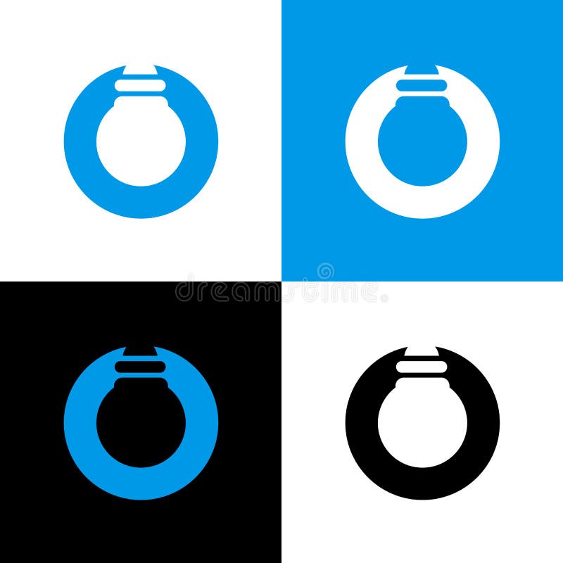 Circle Lamp Logo Icon Design Template Elements, Creative Lamp Symbol ...