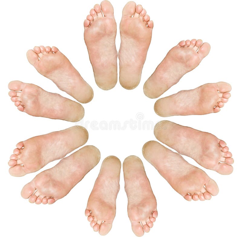 Feet in a circle stock image. Image of parts, touch, body - 21551281