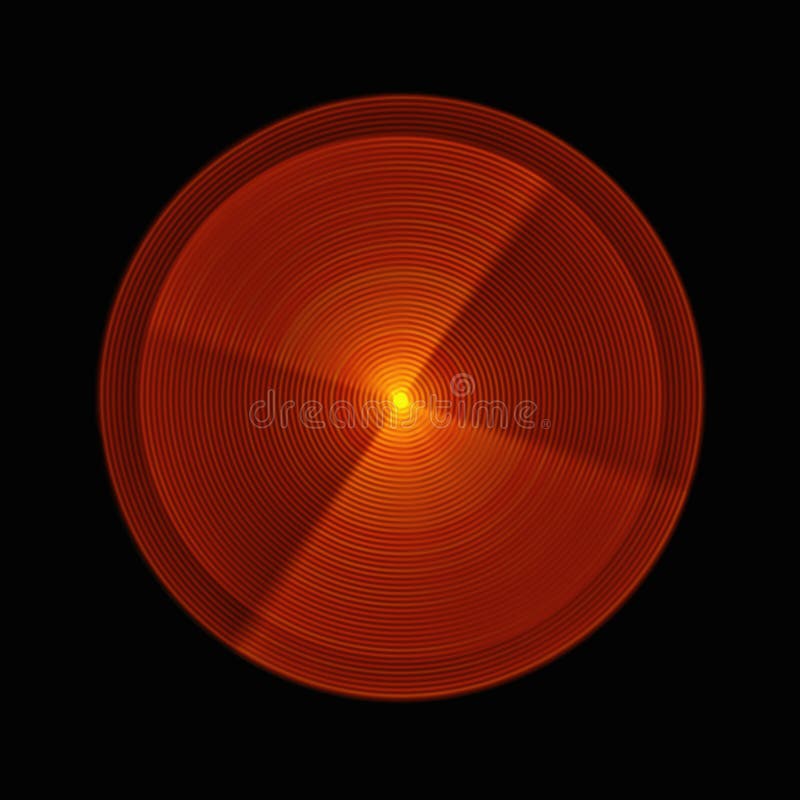 Circle of Led Light Isolated on Black Background Stock Image - Image of ...