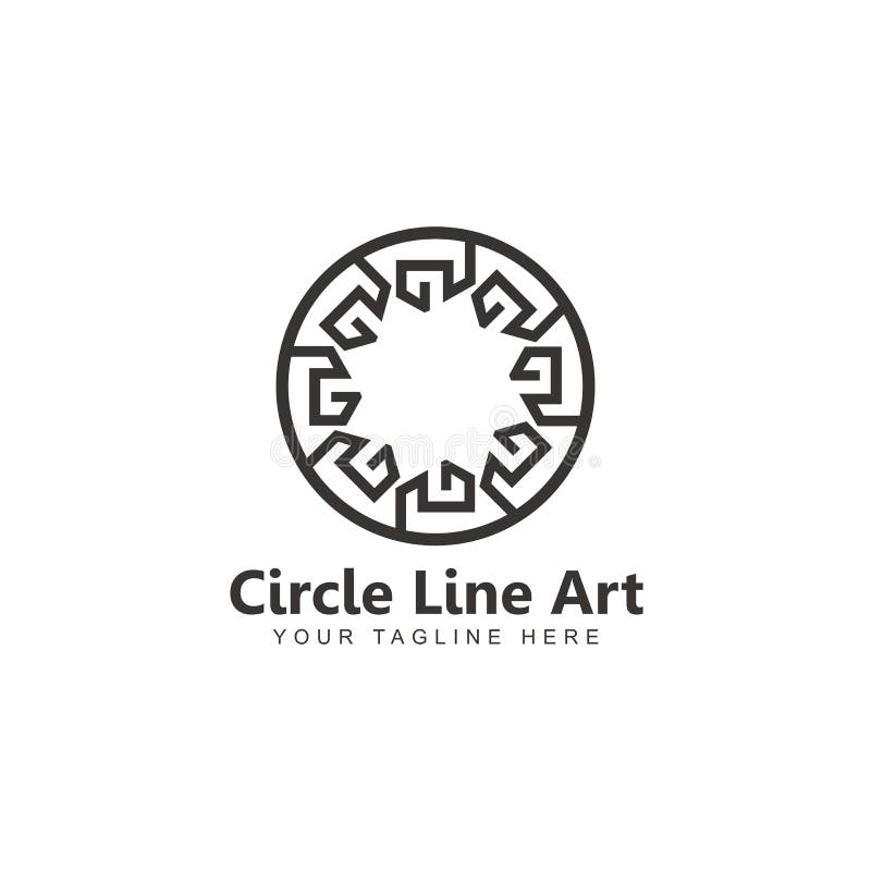 Circle Line Art Vector Design Inspiration Stock Vector - Illustration ...