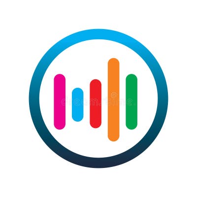 Circle Line Creative Color Chart Logo Design Stock Illustration ...