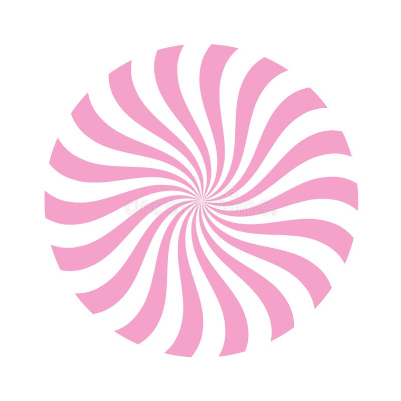 Circle Line Halo. Sunshine Light Ray. Pink Beam Isolated on White ...