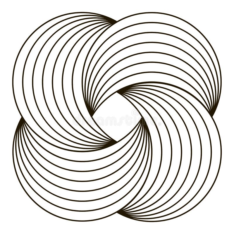 Circle Line Icon Isolated on White Background Stock Vector ...