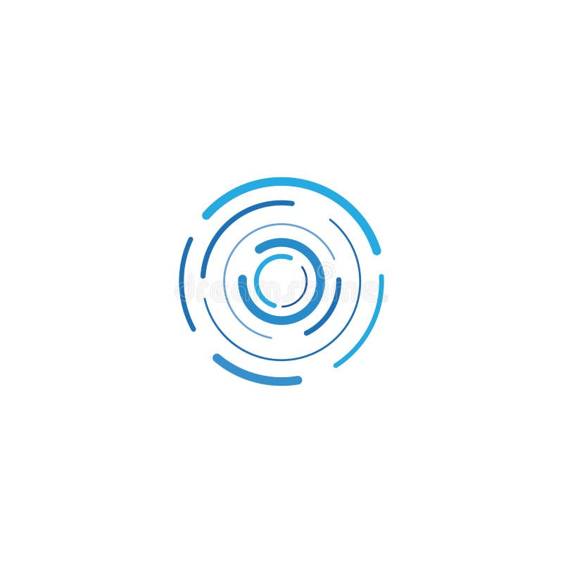 Circle line logo template stock vector. Illustration of circle - 166529906