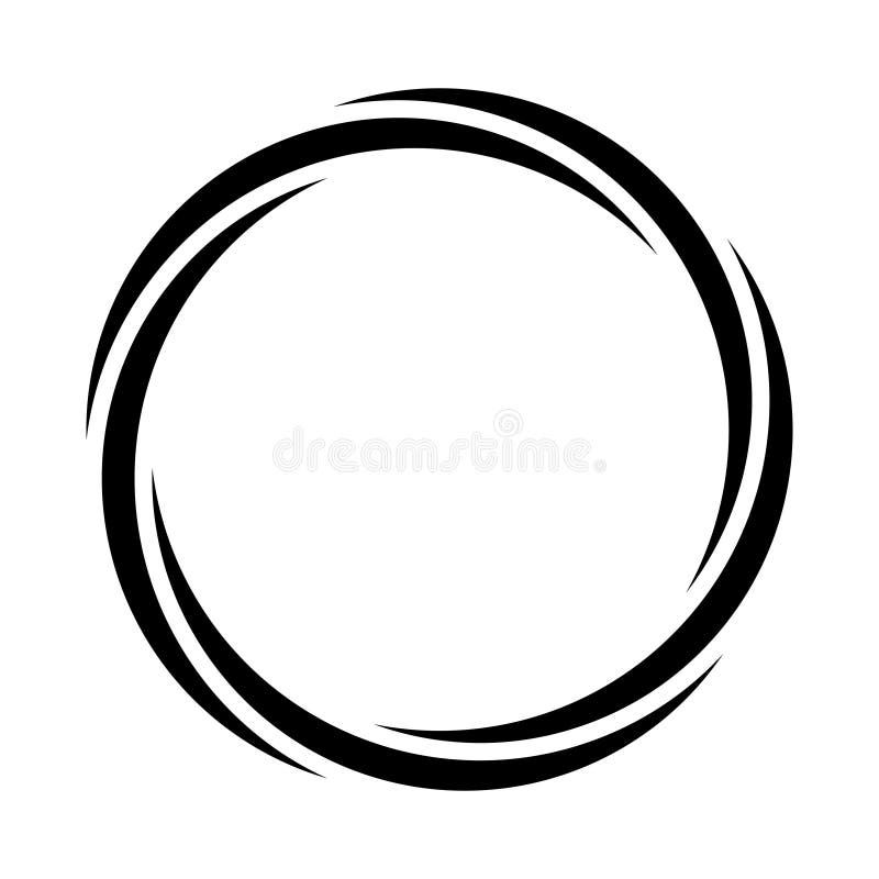 Circle Line Round, Circular Vector Logo, Speed Abstract Digital Annulus ...