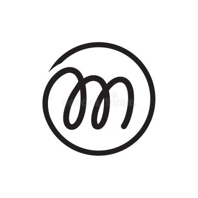 Script Letter M Stock Illustrations – 1,068 Script Letter M Stock ...