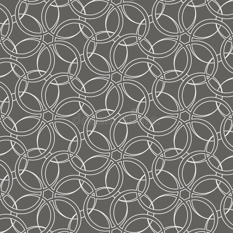 Circle Lines Overlap. Linear Vector Pattern. Graphic Clean Design for ...