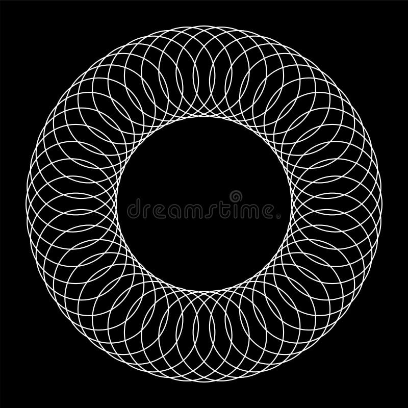 Op Art Pattern. Rotation Illusion. Stock Vector - Illustration of ...