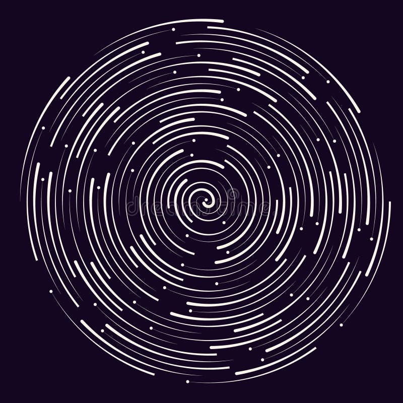 Circle with Lines in Spiral. Ripple Effect Waves Stock Vector ...