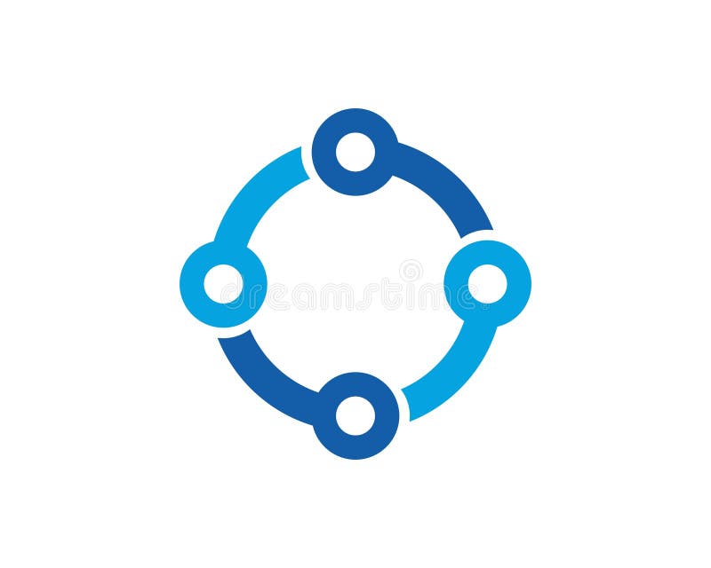 Circle Link Connection stock vector. Illustration of connected - 104761171