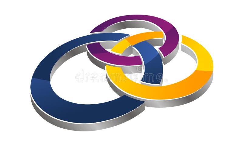 Circle Link Connection stock vector. Illustration of global - 104760888