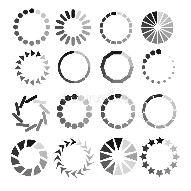 Circle Loader. Wait Load Spinning Circle Preloader Website Template ...