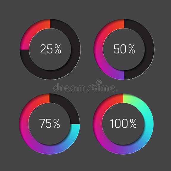Circle Loading Progress Bars Stock Illustrations – 517 Circle Loading ...