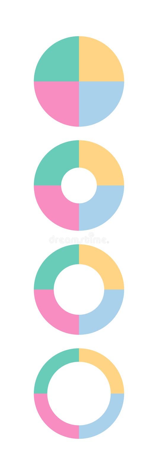 Circle Loading Template. 100 Percent Round Pie Chart Stock Illustration ...